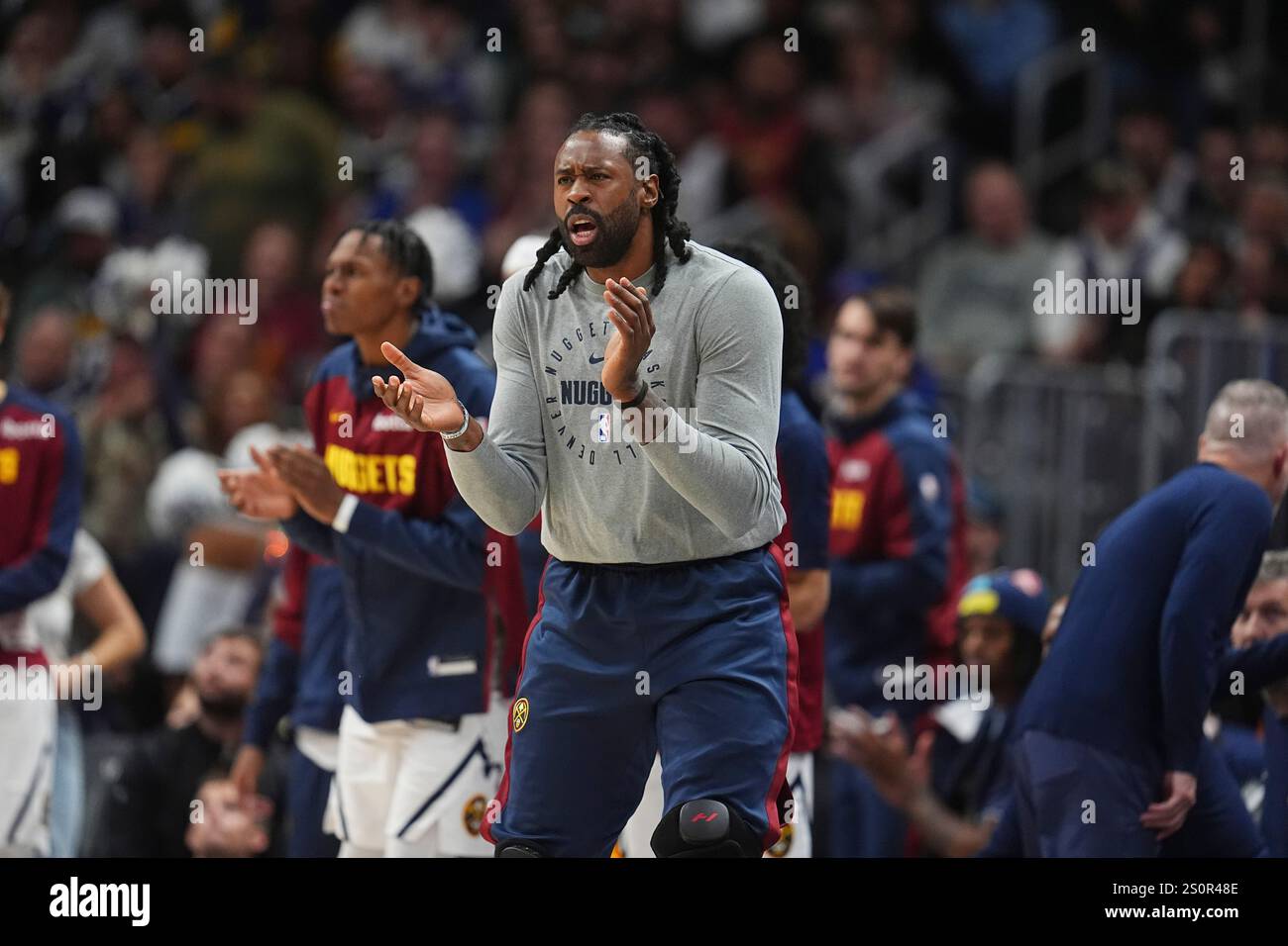 Denver Nuggets center DeAndre Jordan (6) in the second half of an NBA ...