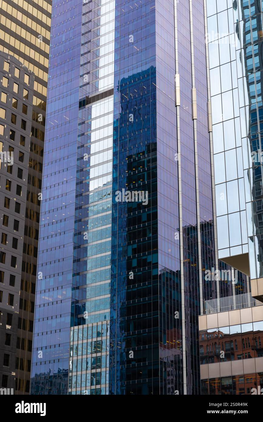 Afternoon light on downtown buildings in Chicago, Illinois, USA Stock ...