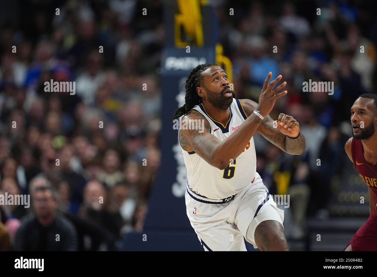 Denver Nuggets center DeAndre Jordan (6) in the second half of an NBA ...