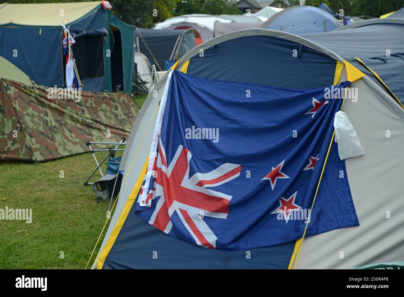 Christchurch, New Zealand, February 22, 2021: An inverted New Zealand ...