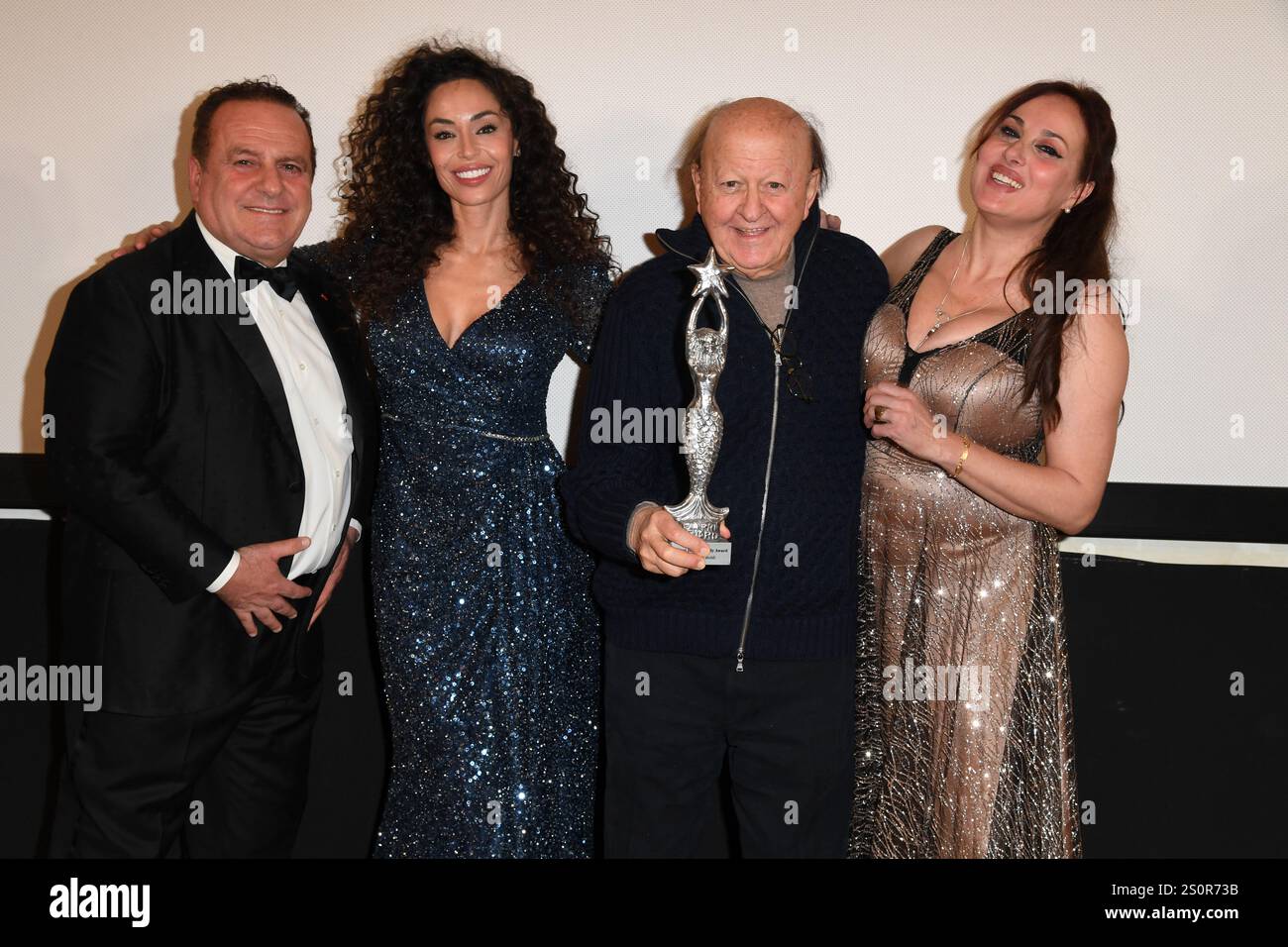 Capri, Italy. 27th Dec, 2024. Raffaella Fico, Massimo Boldi, Isabella ...