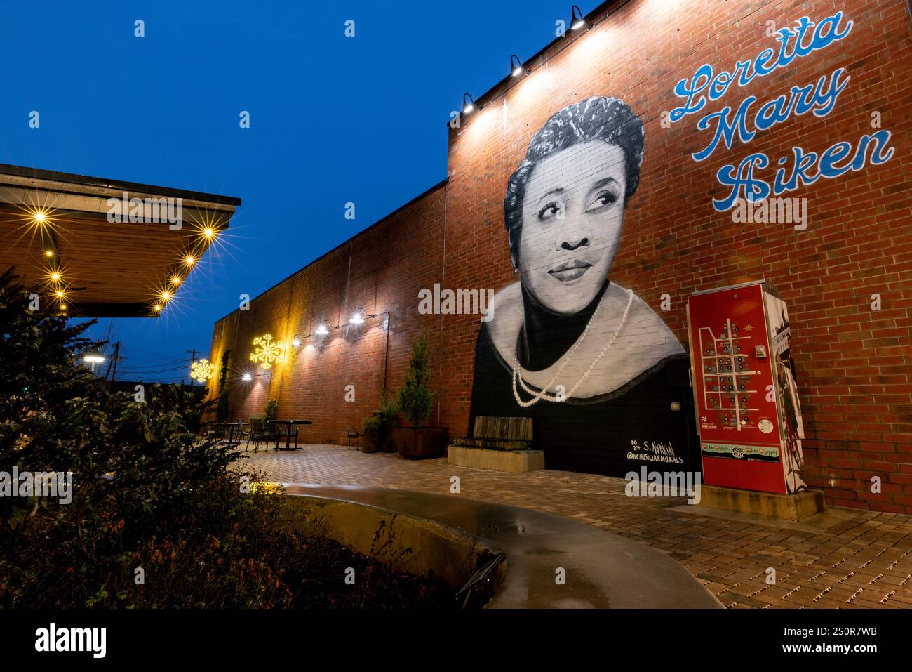 Loretta Mary Aiken (Moms Mabley) Mural by artist Scott Nurkin in ...