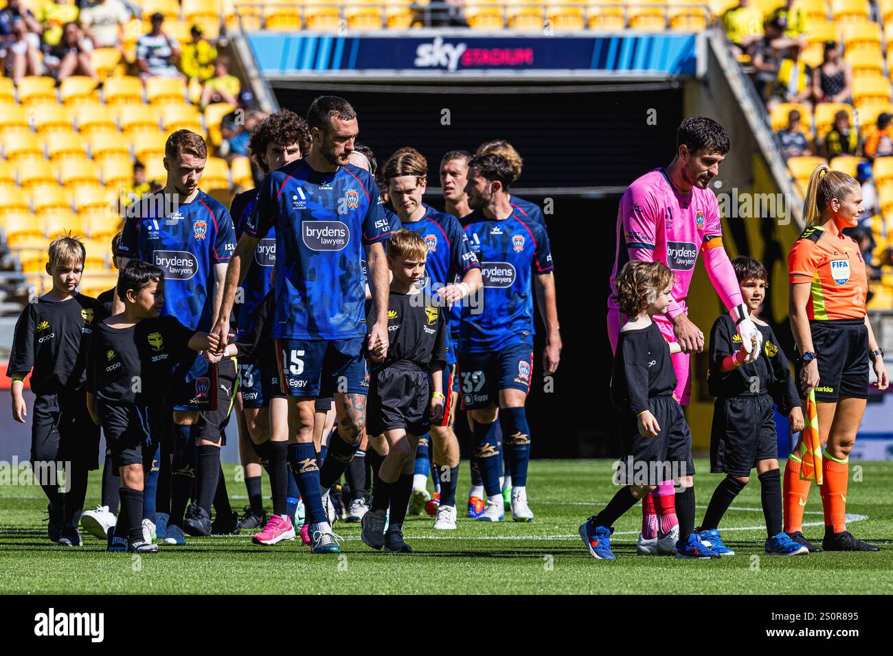 Wellington, New Zealand, 28 December, 2024. Newcastle Jets goalkeeper ...