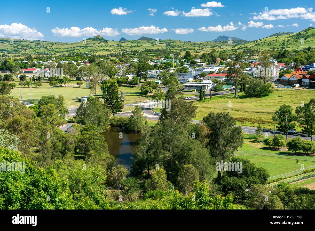 Boonah, QLD, Australia - Town lookout as seen from Bicentennial Place ...