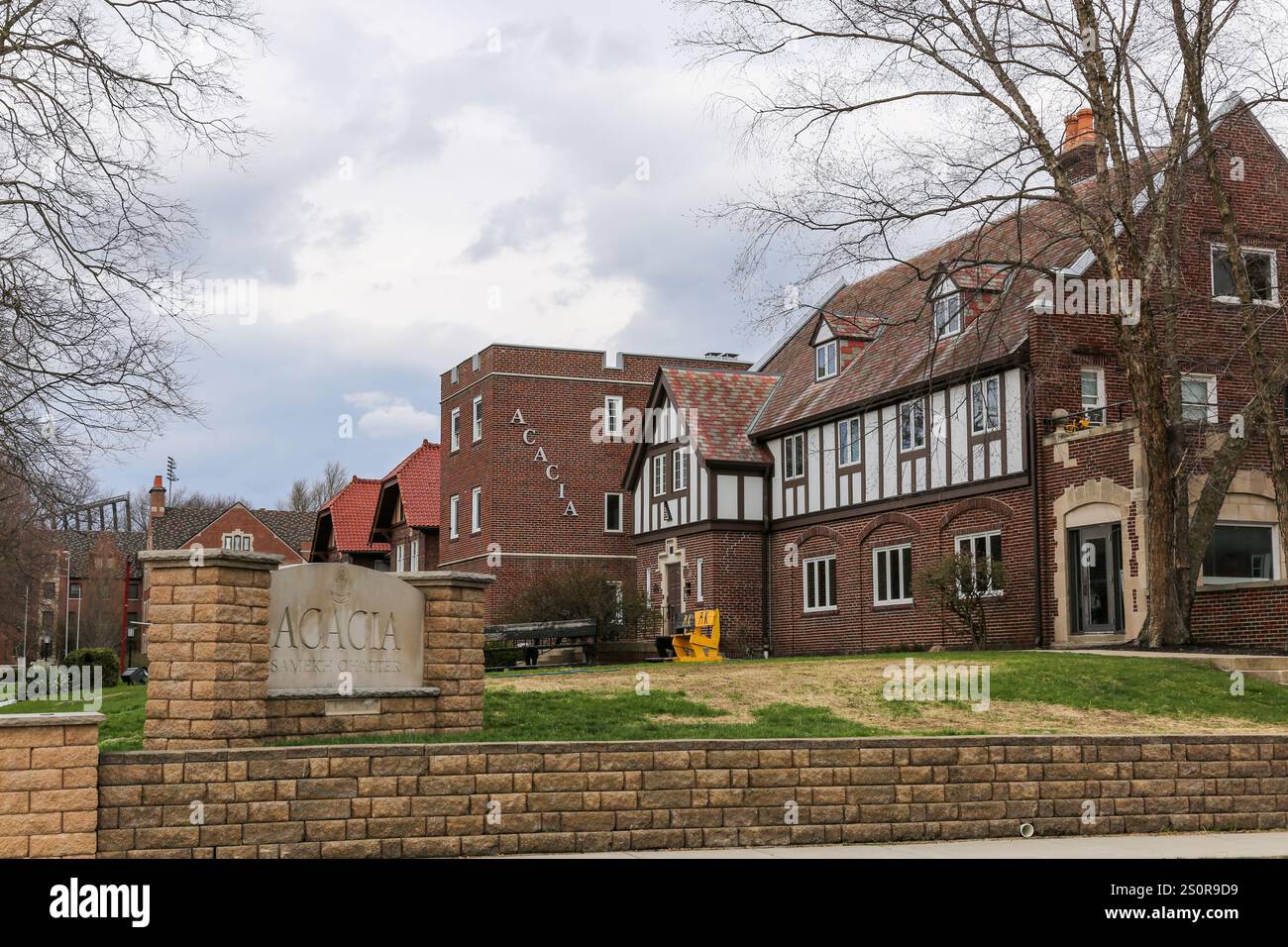 This brick building is home to the Acacia Fraternity, Samekh Chapter ...
