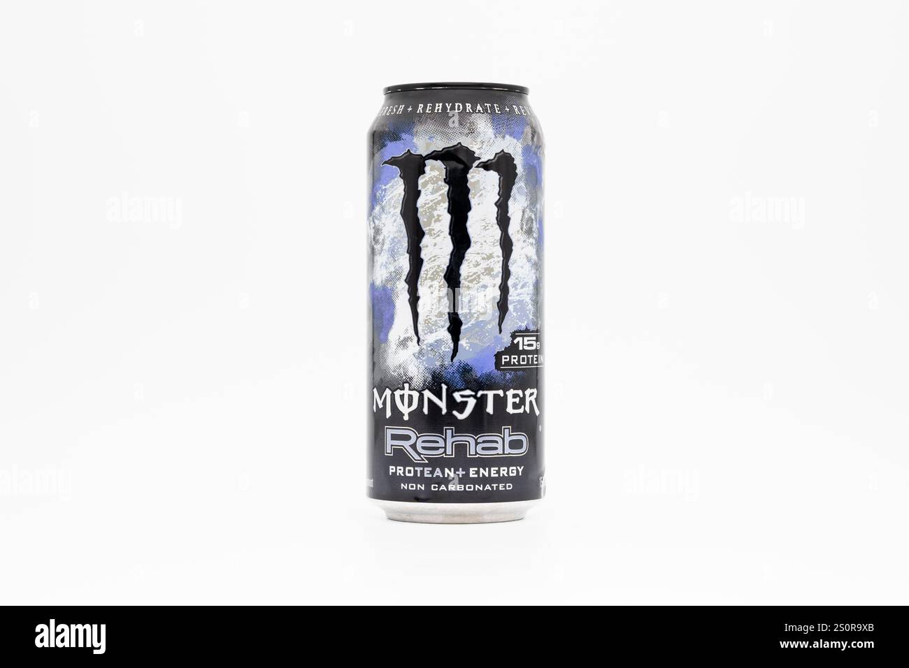 Monster Rehab Protean + Energy can from 2011. The flavor tastes like ...