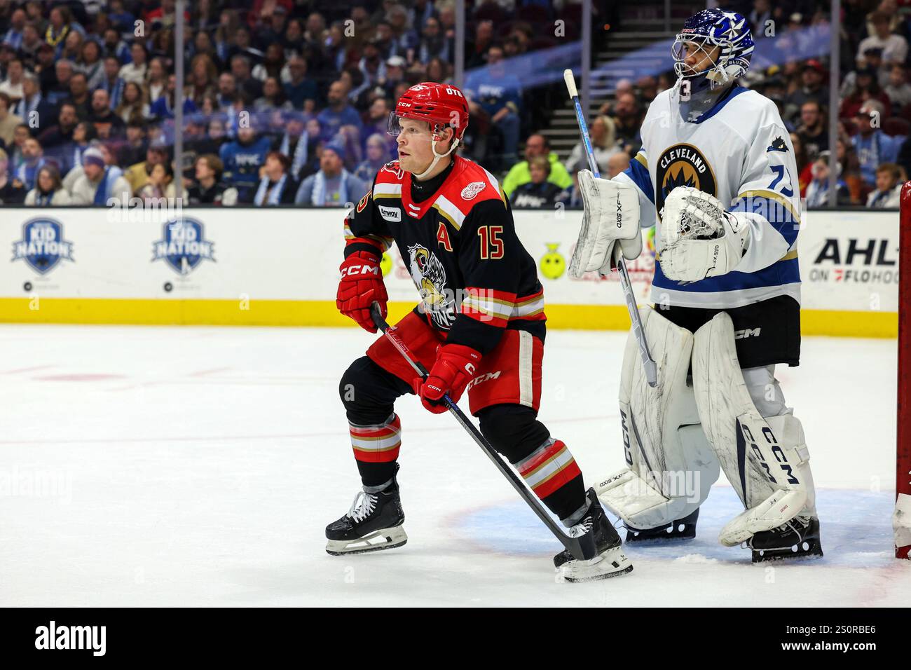 CLEVELAND, OH - DECEMBER 28: Grand Rapids Griffins center Sheldon Dries ...