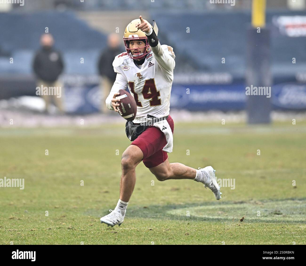 BRONX, NY - DECEMBER 28: Boston College Eagles quarterback Grayson ...