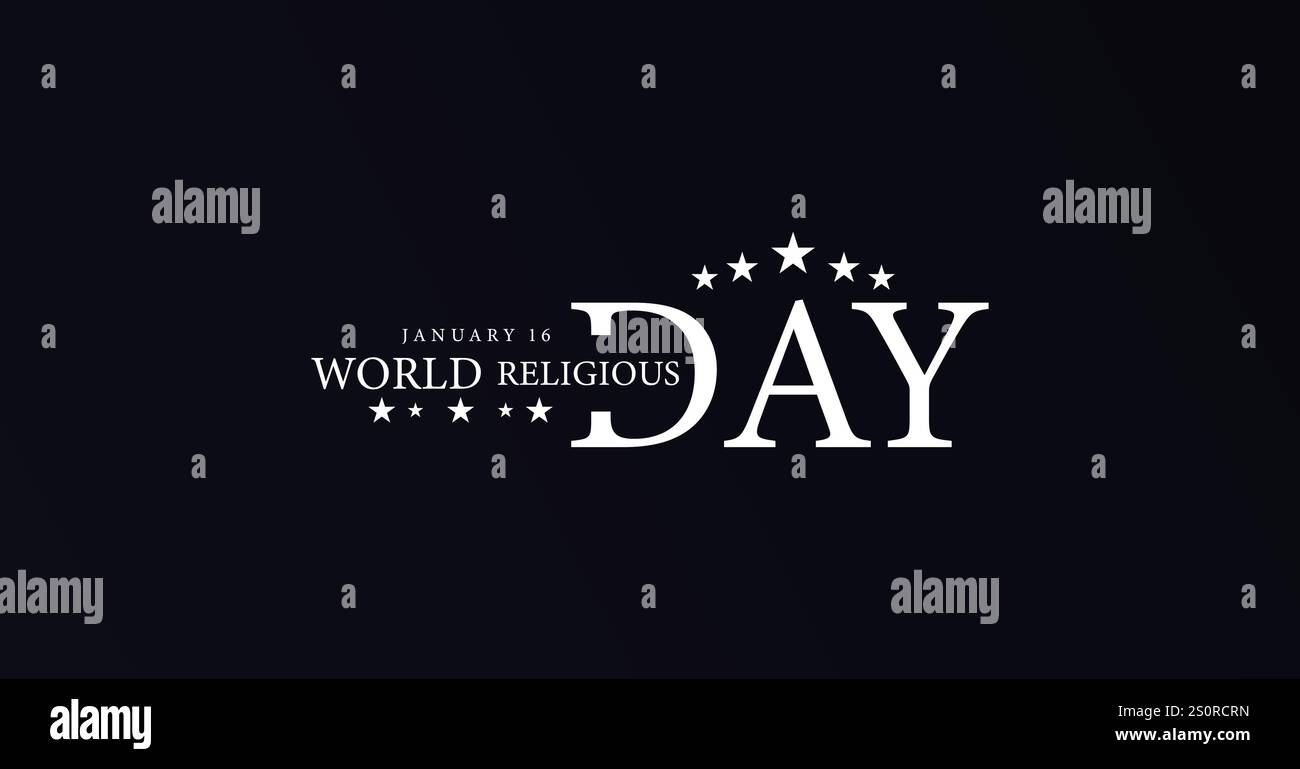 Honoring Spiritual Practices World Religious Day on January 16 Stock ...