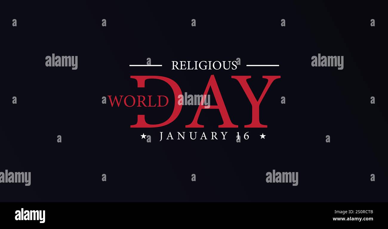 Honoring Spiritual Practices World Religious Day on January 16 Stock ...