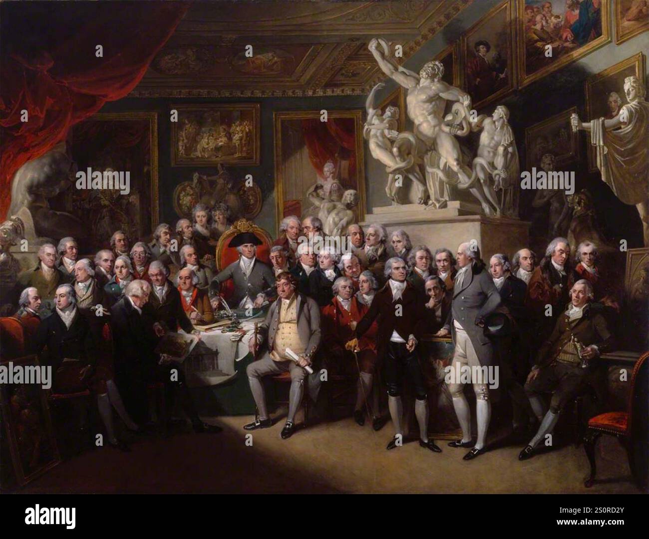 The Royal Academicians in General Assembly by Henry Singleton, 1795 ...