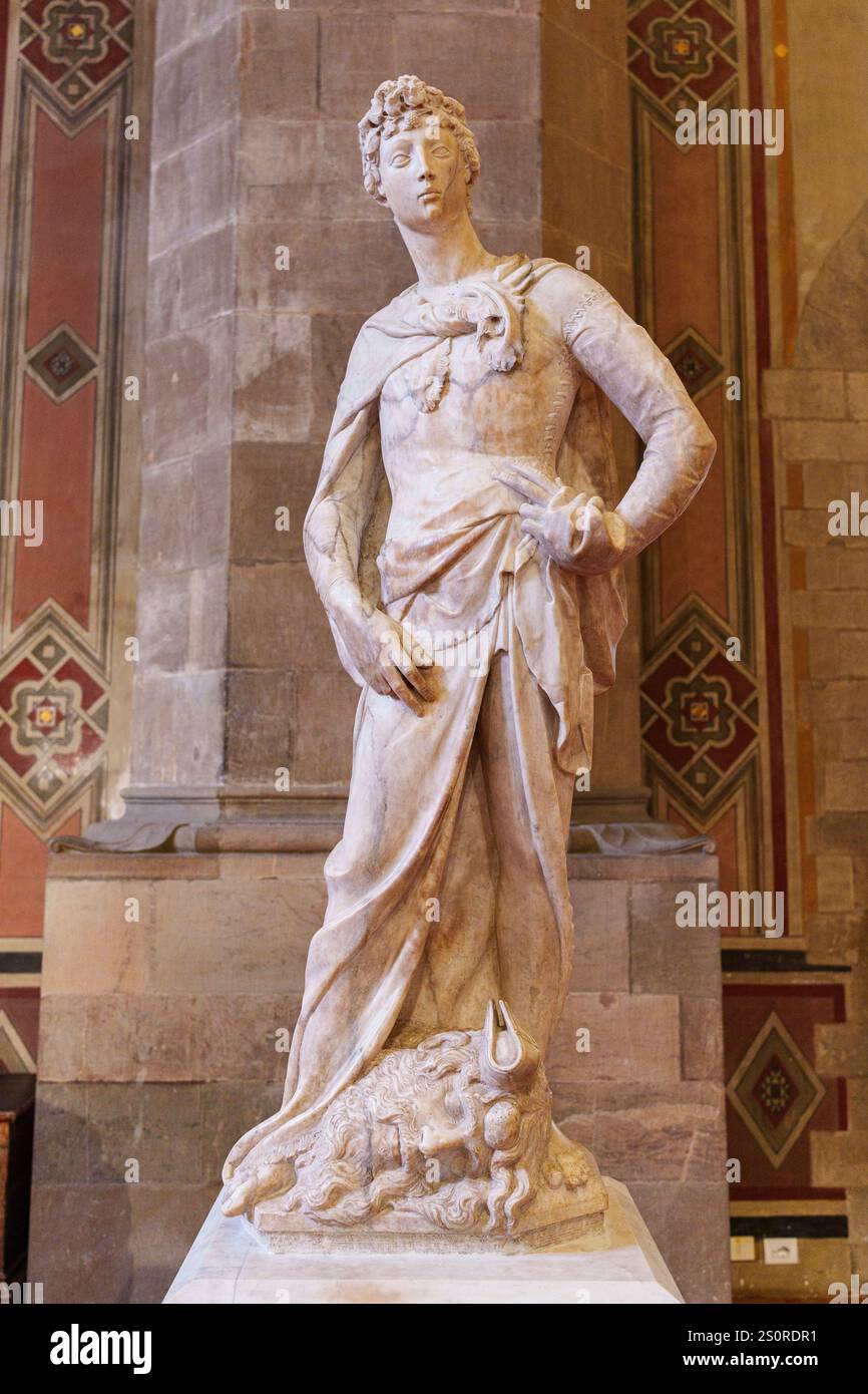 Florence, Italy, January 6, 2024: David of marble. Donatello Stock Photo - Alamy