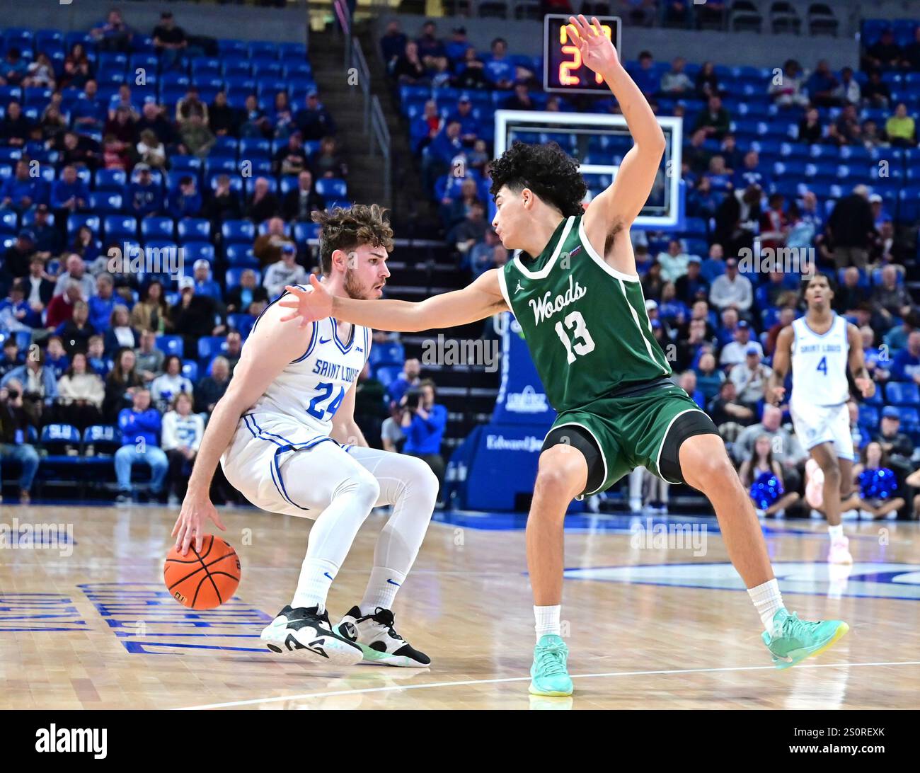 ST. LOUIS, MO - DECEMBER 28: Saint Louis guard Gibson Jimerson (24 ...