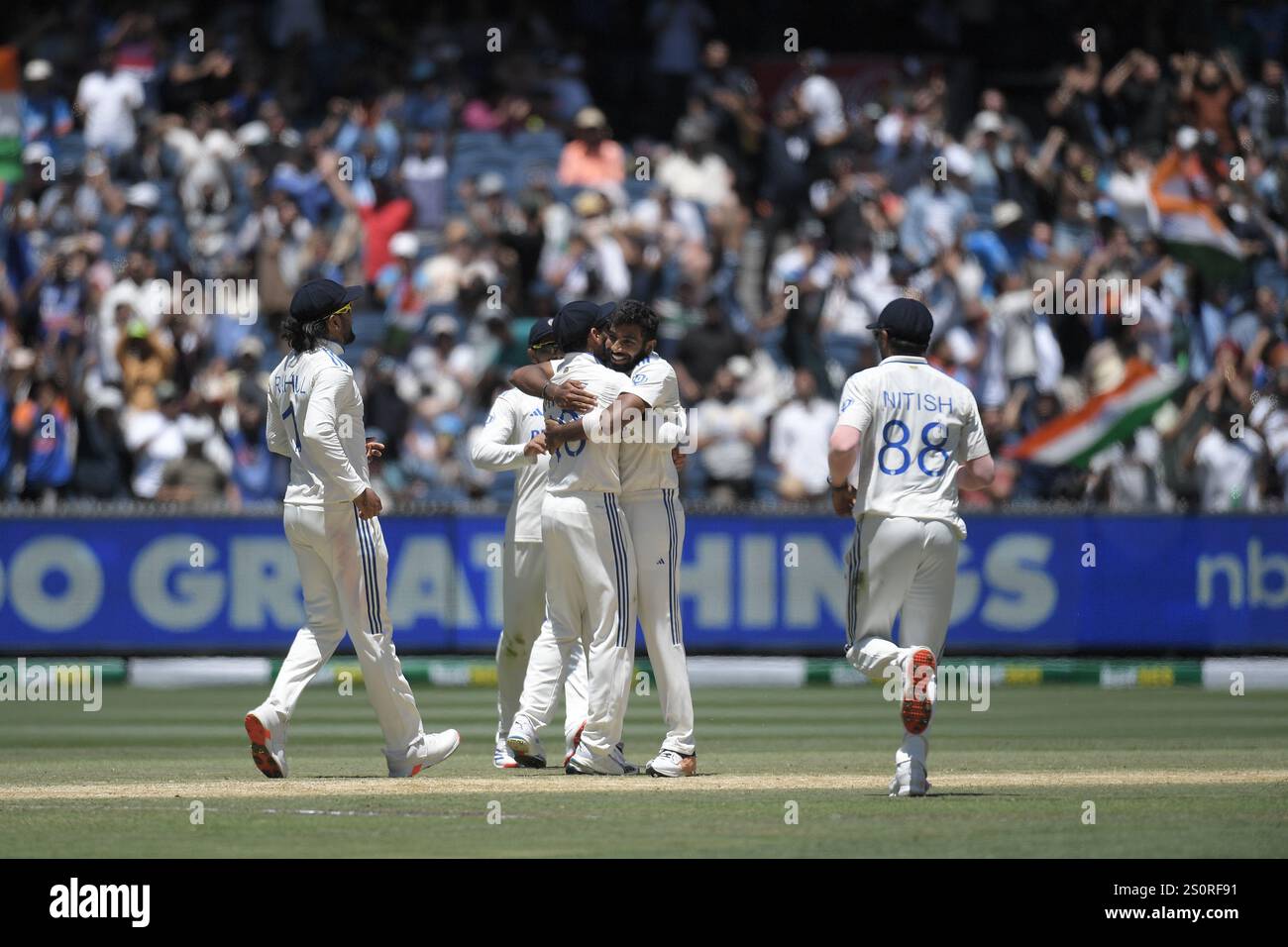 MELBOURNE AUSTRALIA. 28th Dec 2024. Pictured: Nitish Kumar Reddy of ...