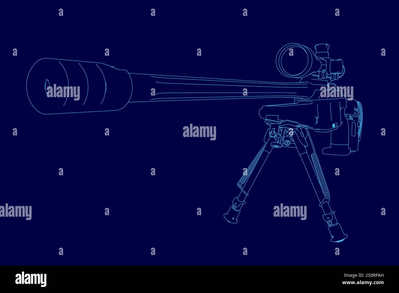 Automatic pistol handgun on Stock Vector Images - Alamy