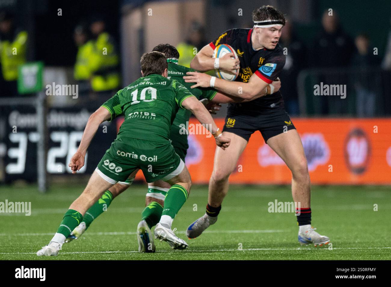 Galway, Ireland. 29th Dec, 2024. Jude Postlethwaite of Ulster with the ...