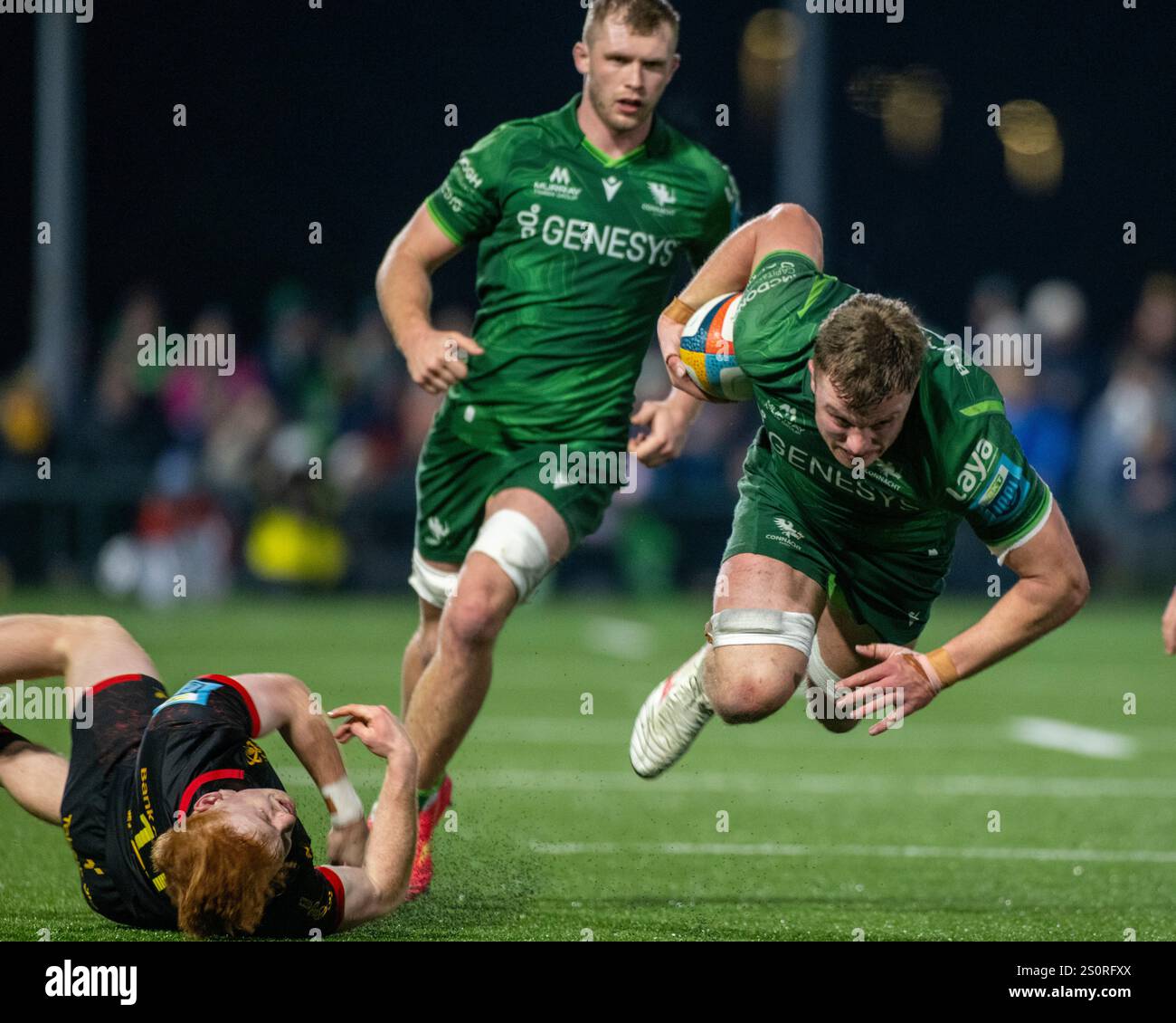 Galway, Ireland. 29th Dec, 2024. Cian Prendergast of Connacht in action ...