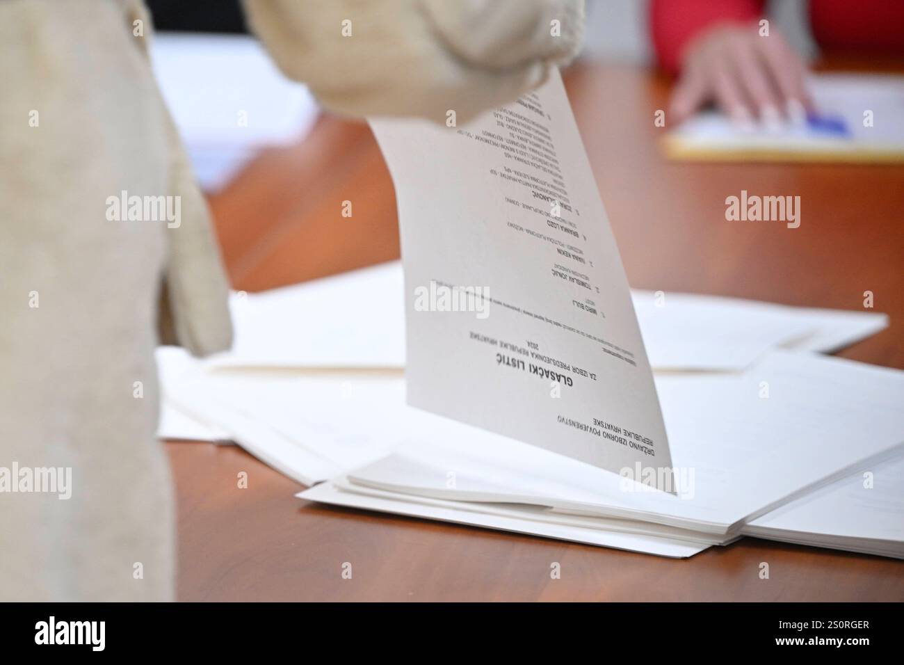Croatia, Zagreb, 291224. The first round of the 2024 presidential ...