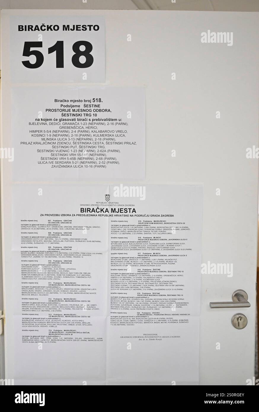 Croatia, Zagreb, 291224. The first round of the 2024 presidential ...