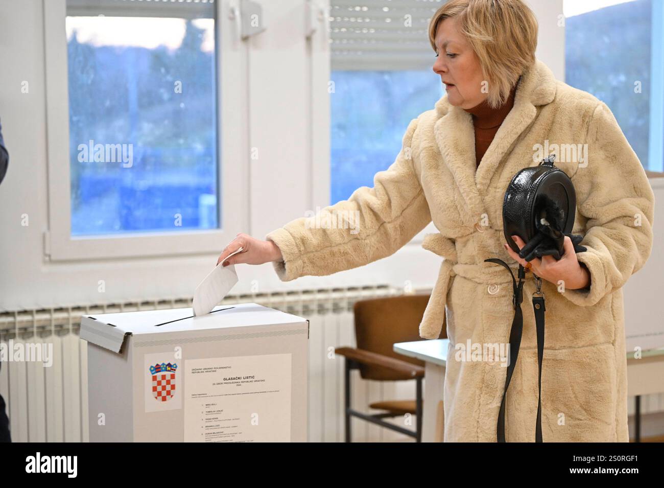 Croatia, Zagreb, 291224. The first round of the 2024 presidential ...