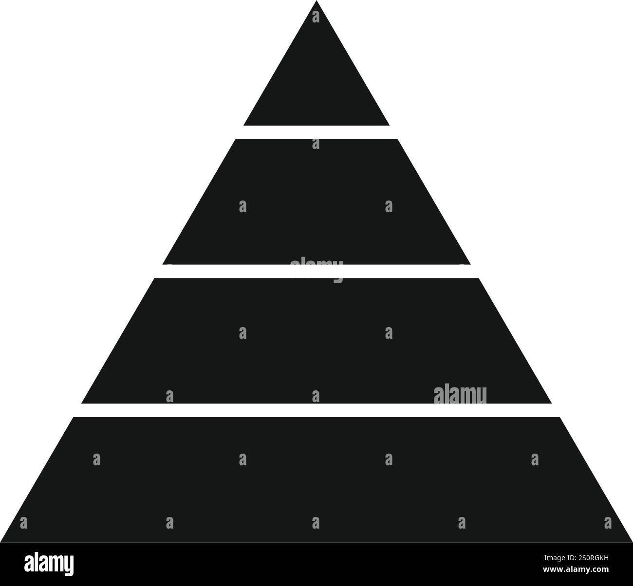 Levels of triangular pyramid. Triangle pyramid chart. Maslow layer ...