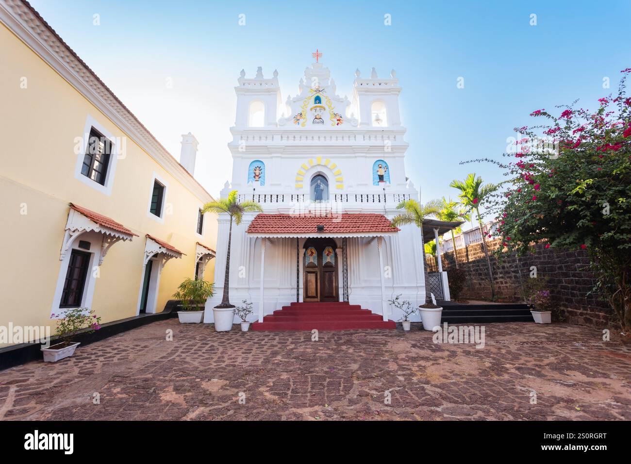 St. Anthony Church at the Fort Tiracol. Fort Tiracol is a portuguese ...