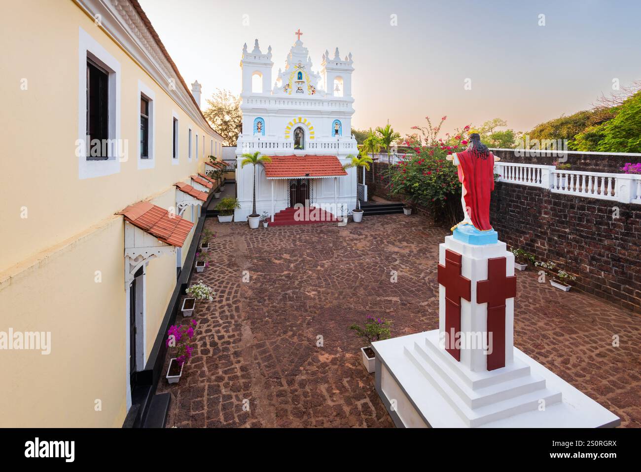 St. Anthony Church at the Fort Tiracol. Fort Tiracol is a portuguese ...
