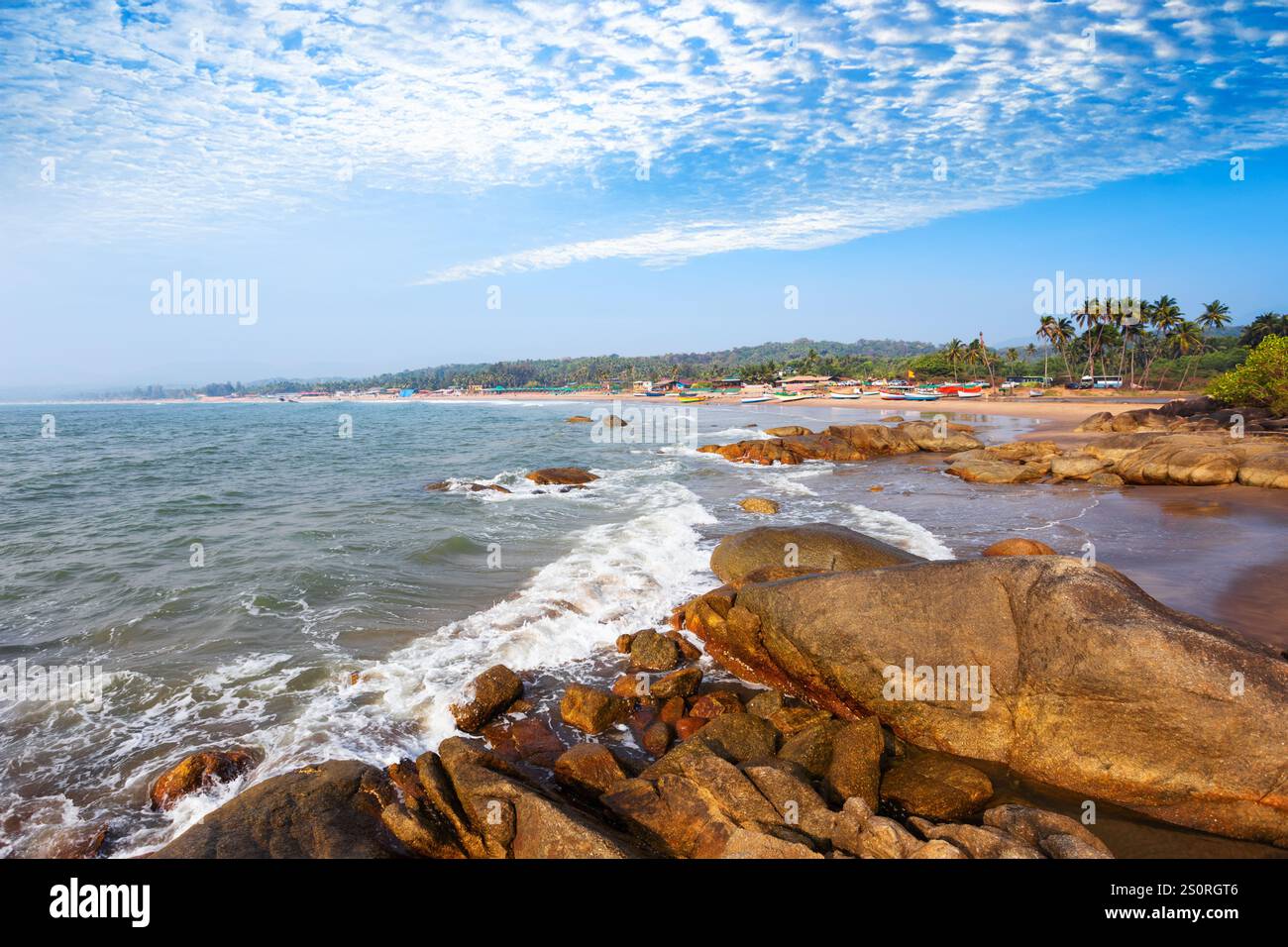 Beauty Agonda Beach. Agonda Beach is a public beach located near the ...