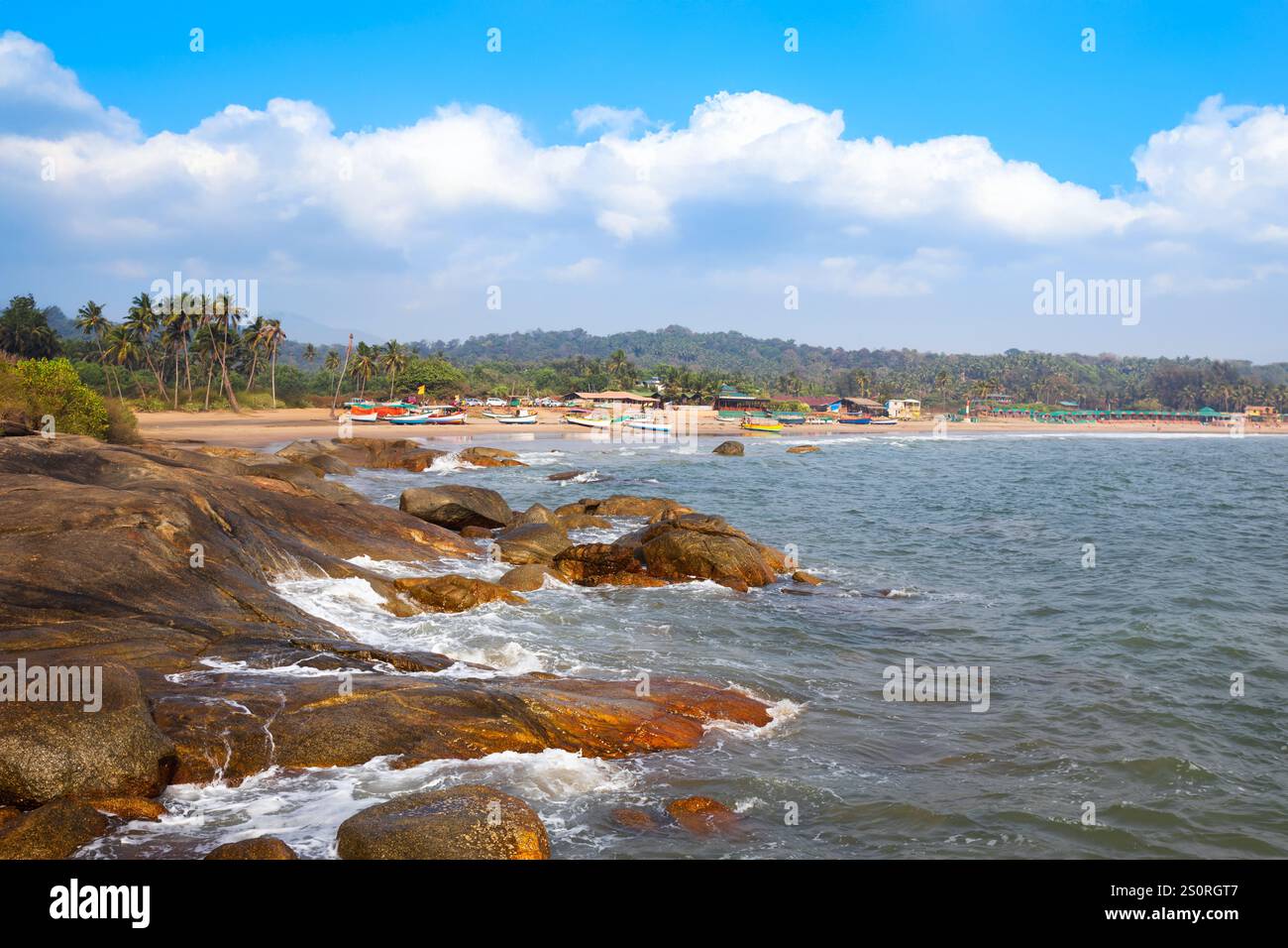 Beauty Agonda Beach. Agonda Beach is a public beach located near the ...