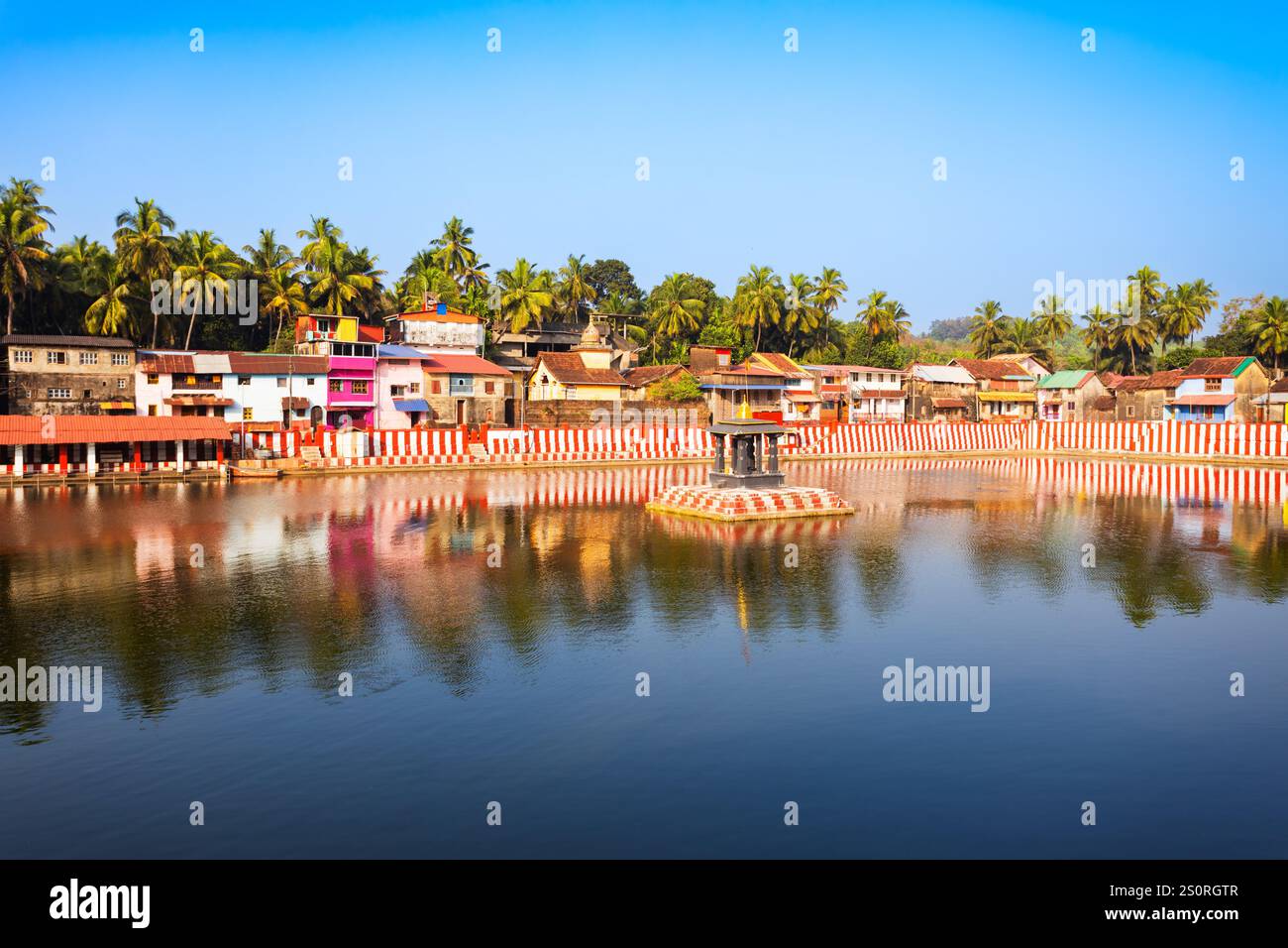 Kotitheertha or Koti Tirtha temple pond in Gokarna. Gokarna is the ...