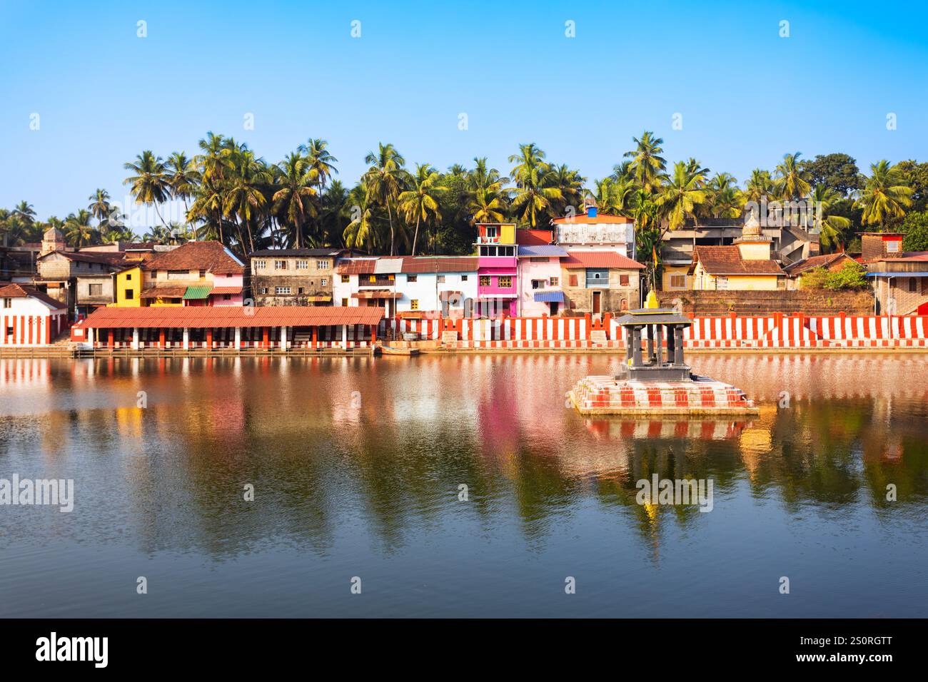 Kotitheertha or Koti Tirtha temple pond in Gokarna. Gokarna is the ...
