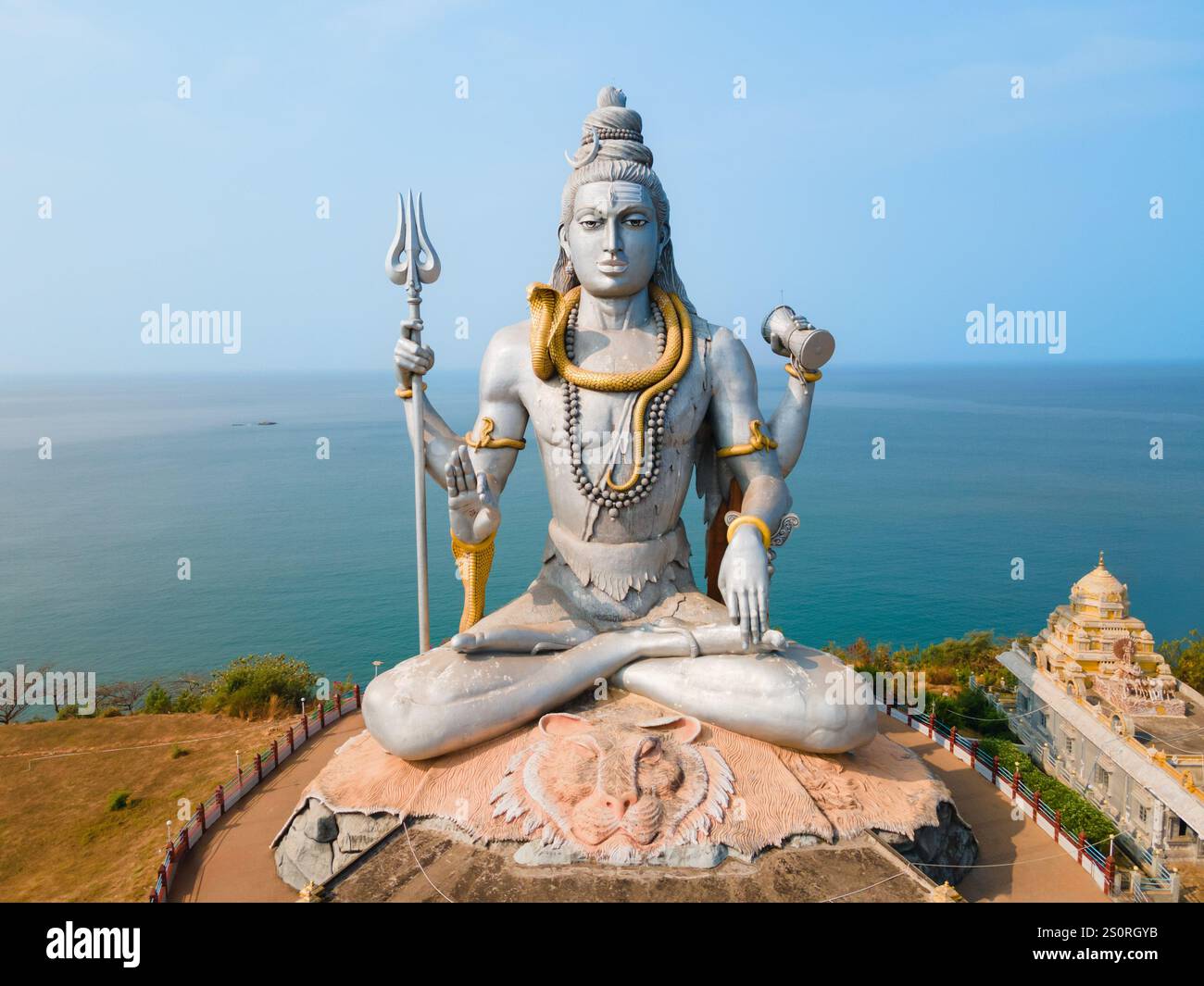 Murdeshwar, India - March 17, 2023: Lord Shiva statue at the ...