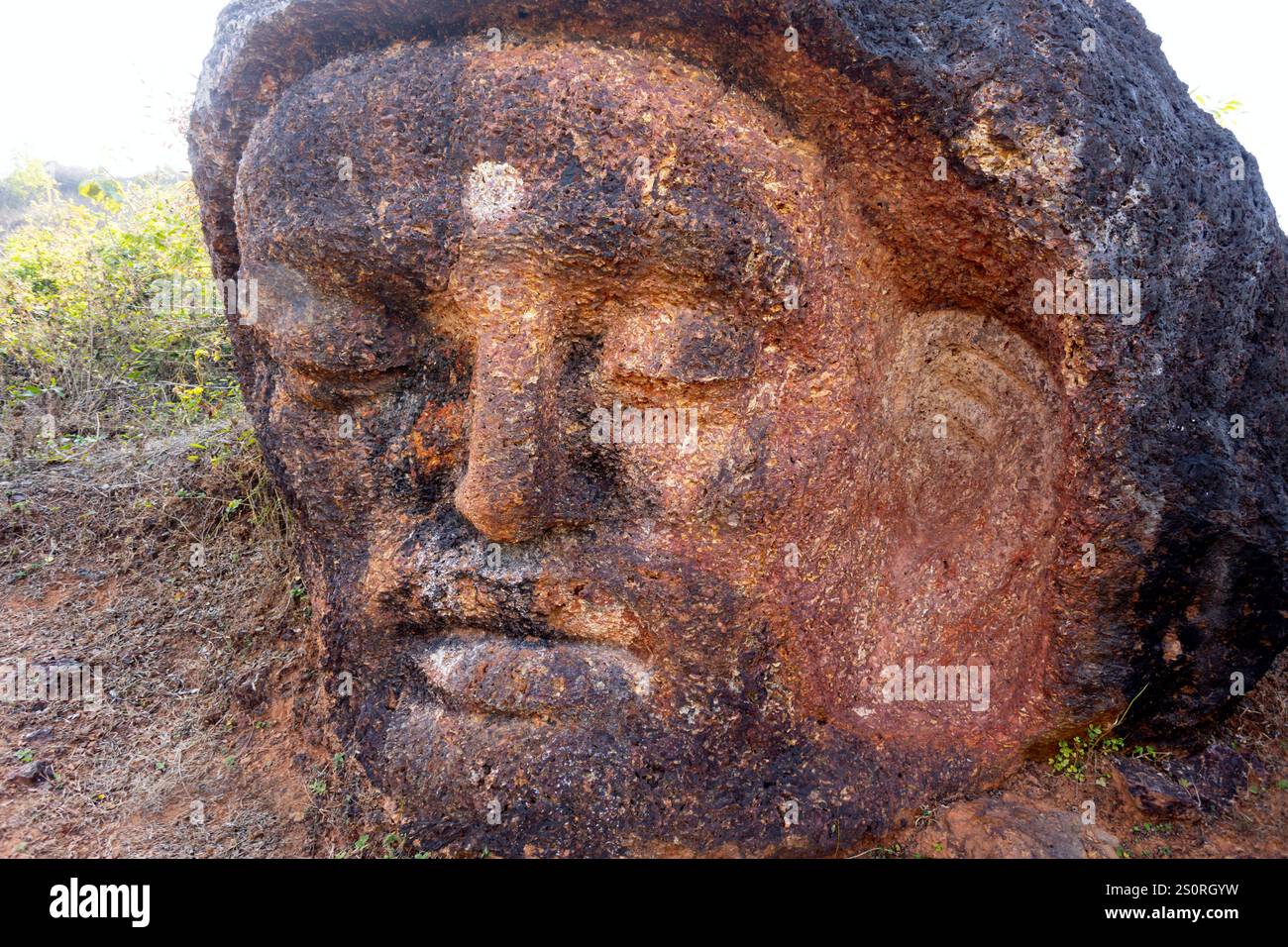 Gokarna, India - January 28, 2023: Giant God Shiva head in Gokarna ...