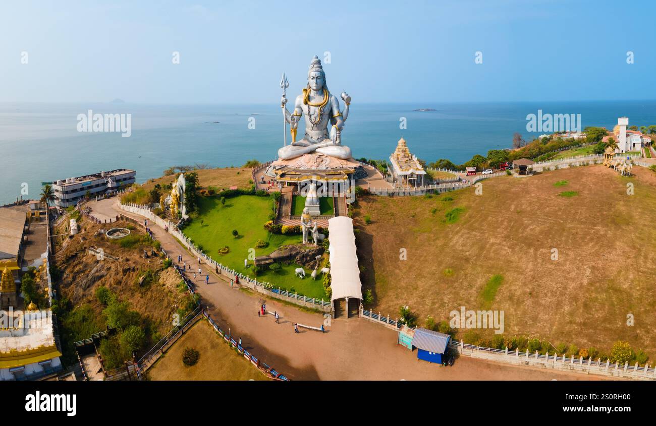 Murdeshwar, India - March 17, 2023: Lord Shiva statue at the ...