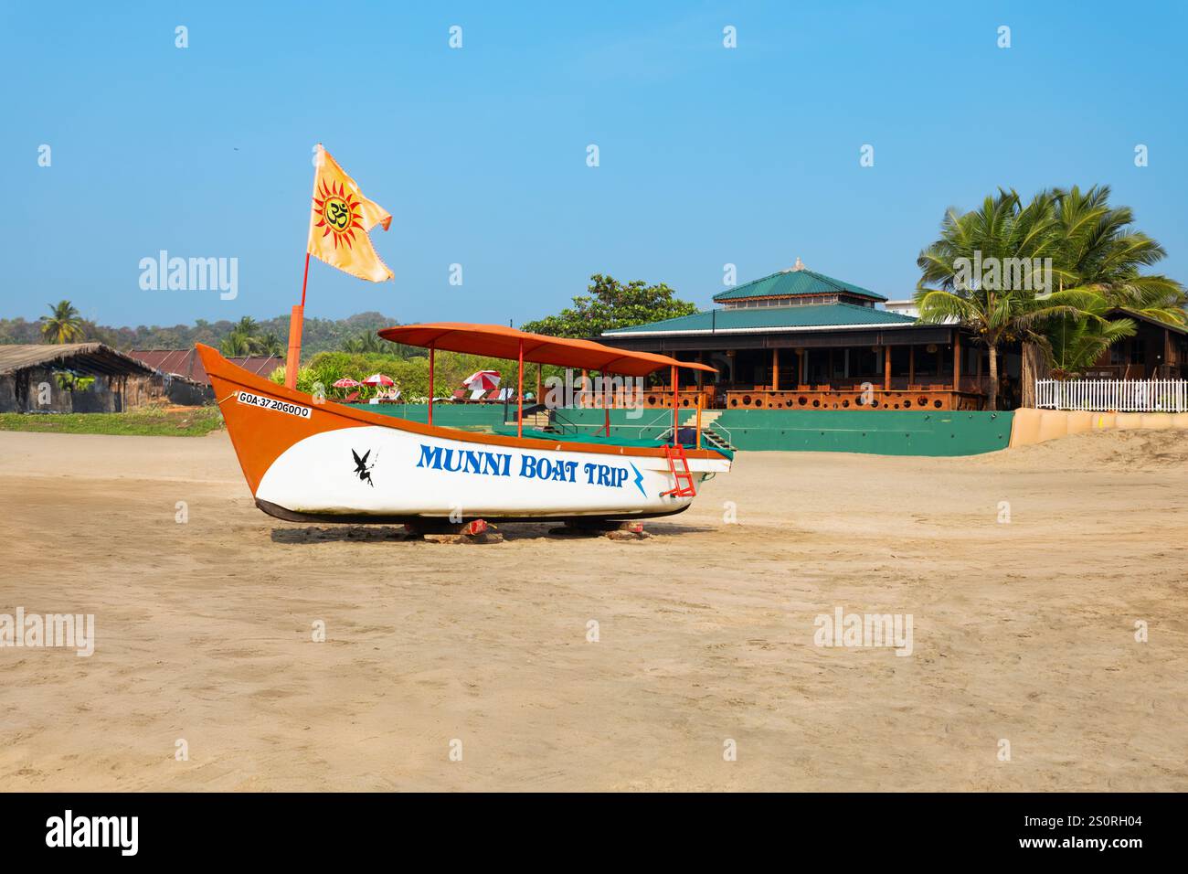 Agonda, India - January 26, 2023: Boats at the Agonda Beach. Agonda ...
