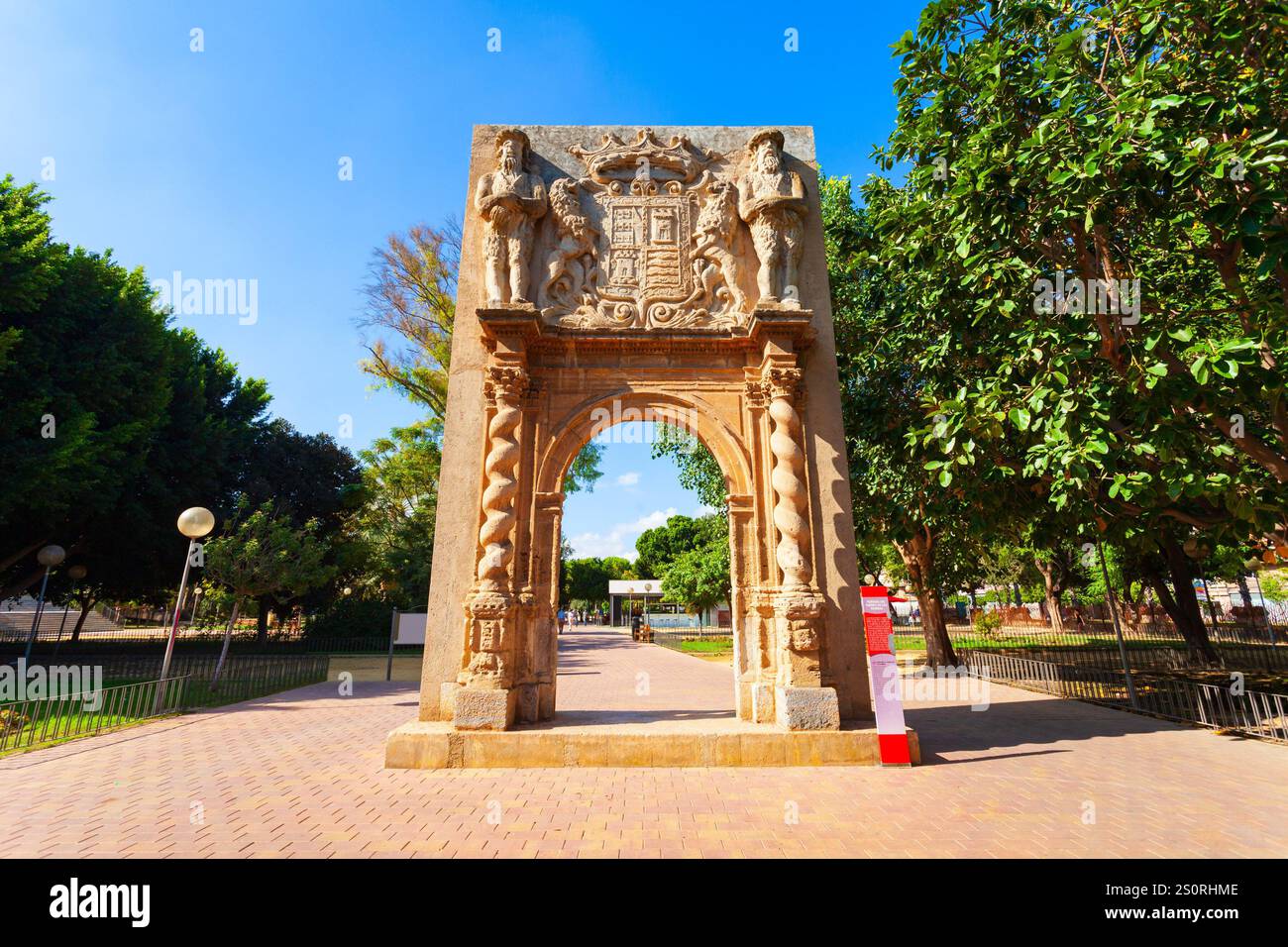 Entryway of Huerto de las Bombas in the Huerto de Los Cipreses public ...