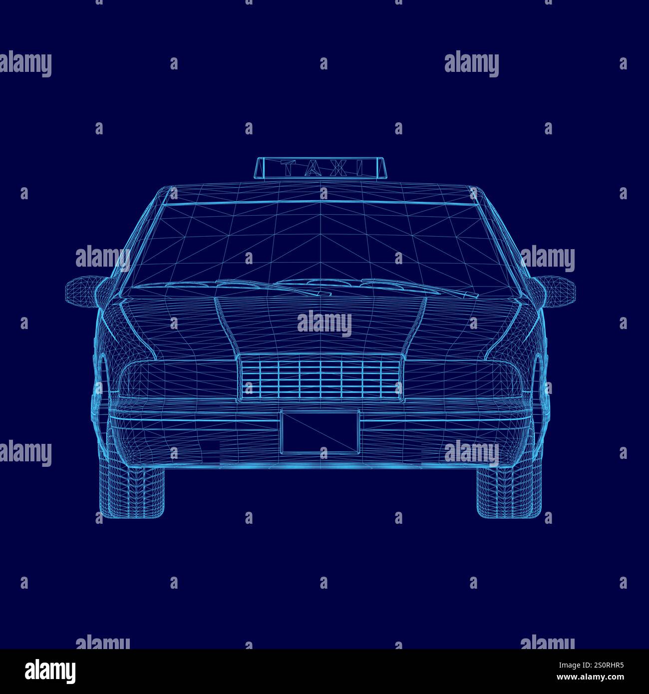 Taxi cab parked Stock Vector Images - Alamy