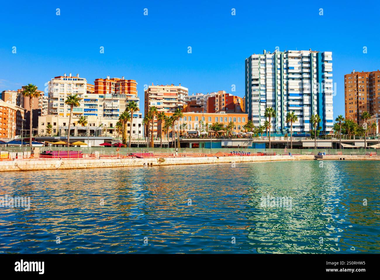 Paseo del Muelle Uno boardwalk is a popular pedestrian promenade ...
