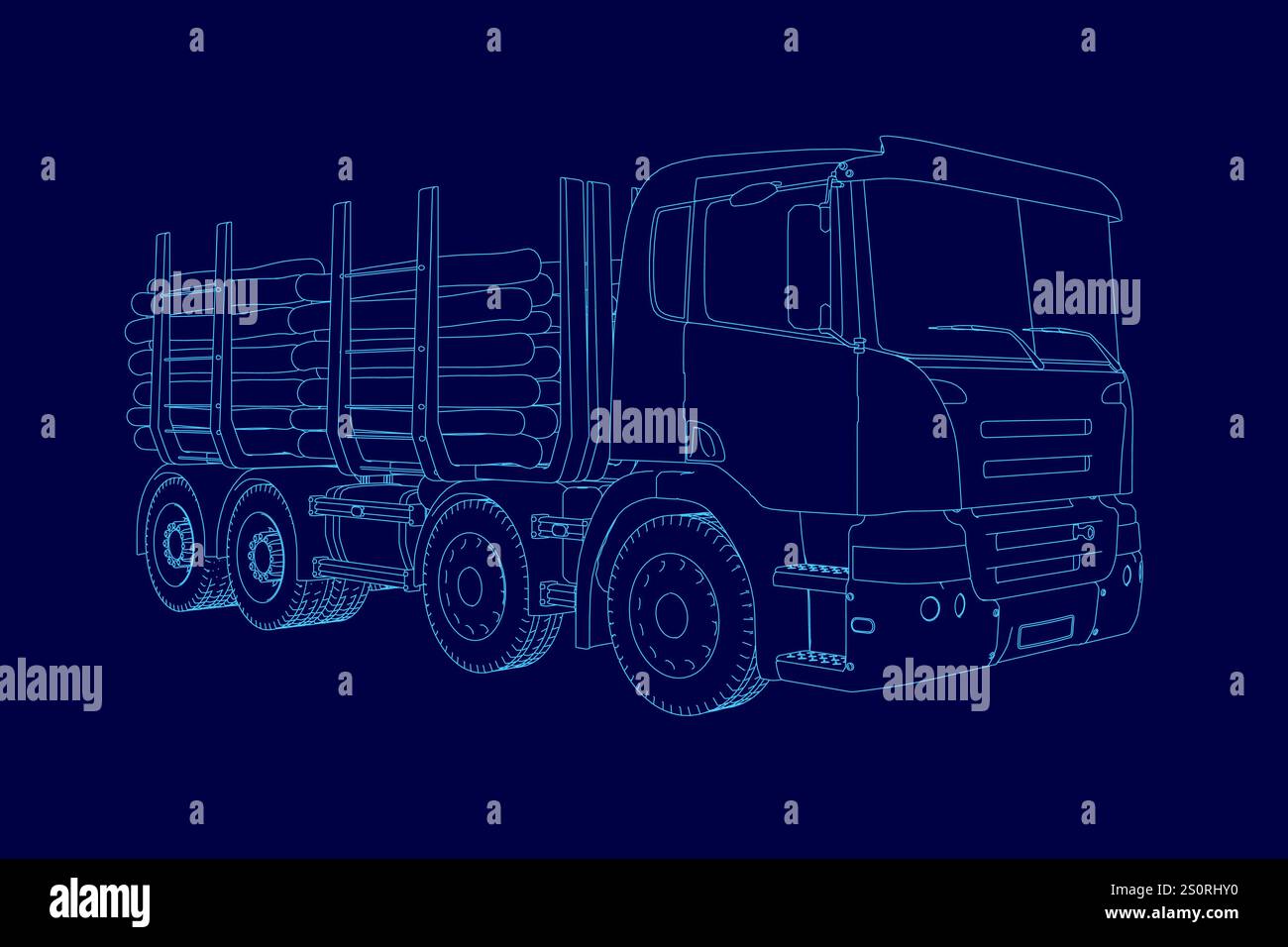 Transit tipper van Stock Vector Images - Alamy