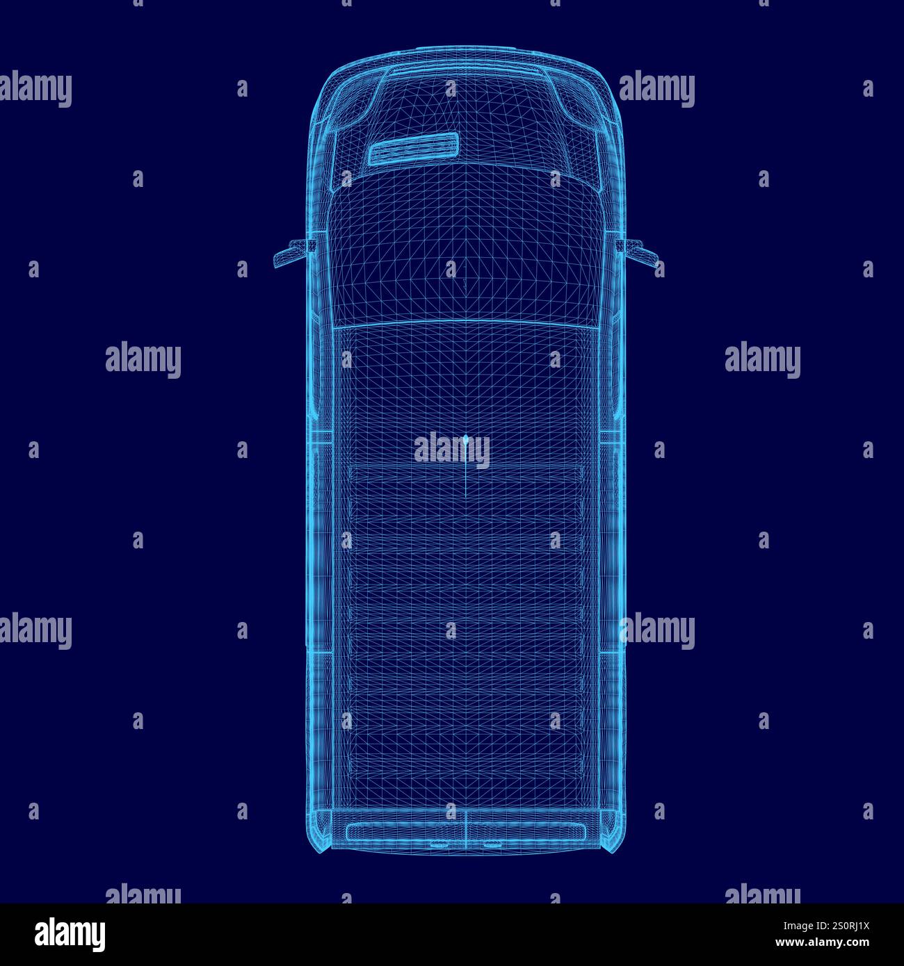 Blue car with a blue contour. The car is a truck Stock Vector Image ...