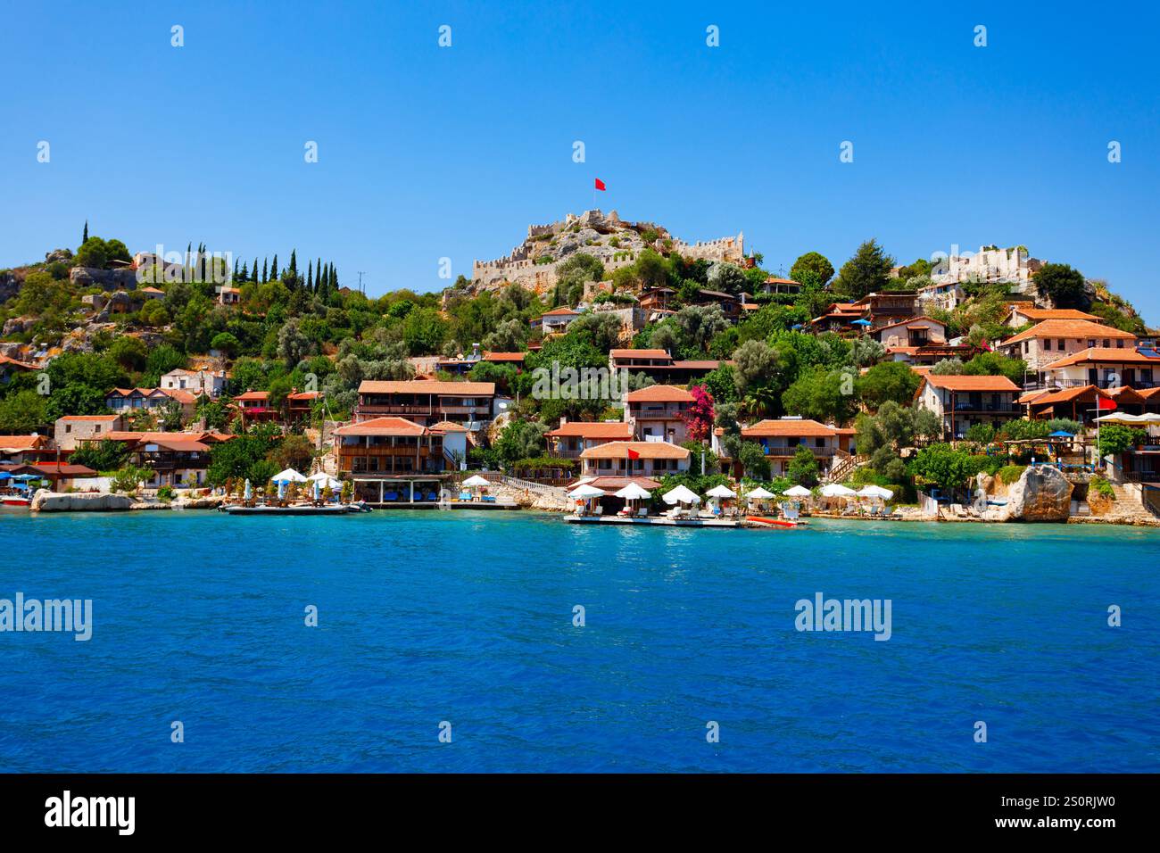 Simena Castle is an ancient Lycian fortress in Kalekoy village of the ...