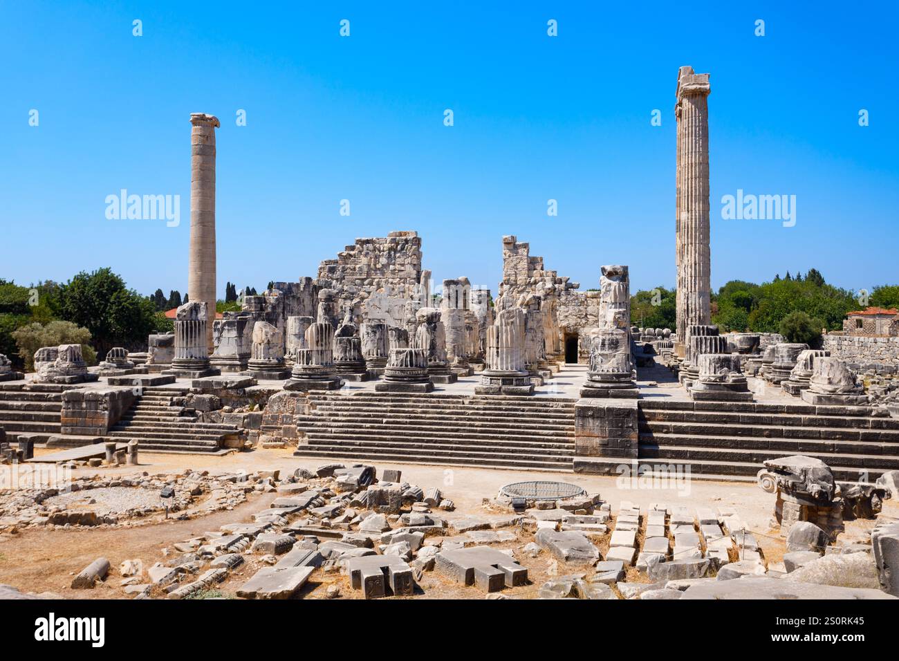The ruins of the Temple of Apollo at Didyma ancient greek city. Didyma ...