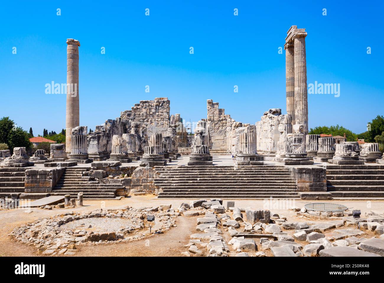 The ruins of the Temple of Apollo at Didyma ancient greek city. Didyma ...