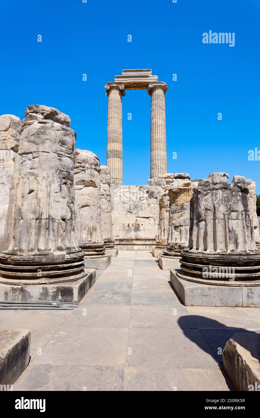 The ruins of the Temple of Apollo at Didyma ancient greek city. Didyma ...