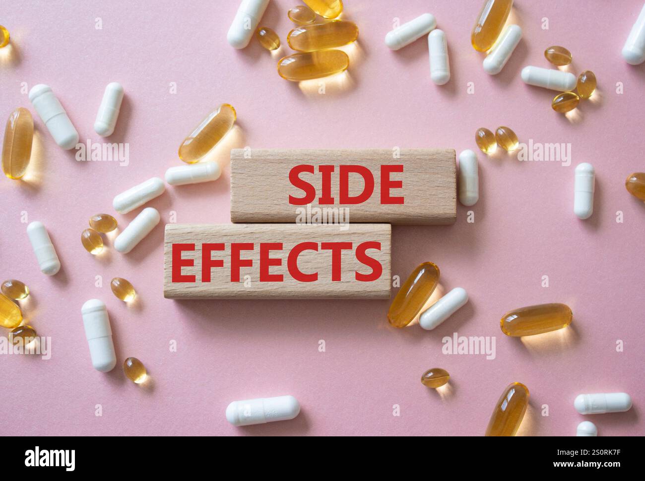 Side Effects symbol. Wooden blocks with words Side Effects. Beautiful ...