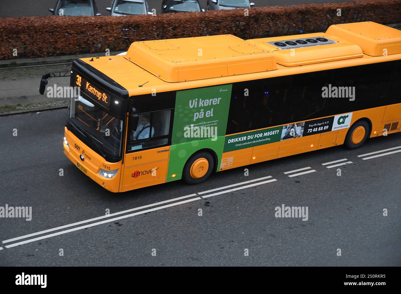 Copenhagen/ DenmarK/29 december 2024/Denmakrs public bus system runs on ...