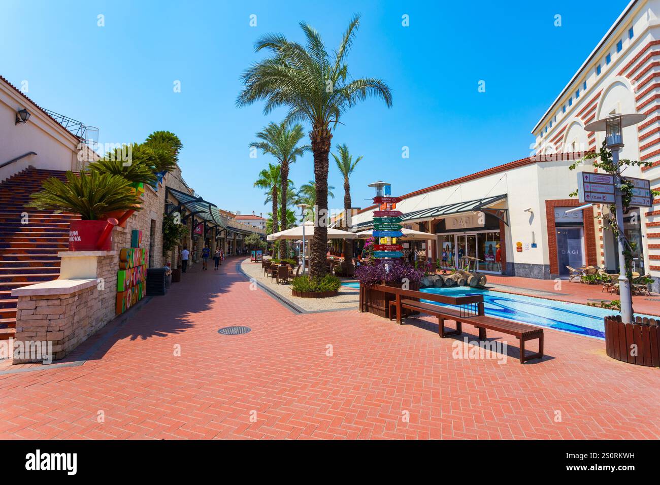 Izmir, Turkey - August 08, 2022: Forum Bornova Mall is the first open ...