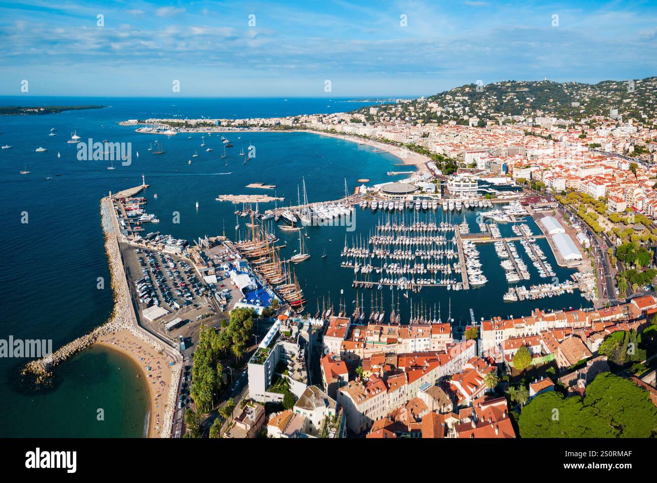 Cannes france aerial hi-res stock photography and images - Alamy