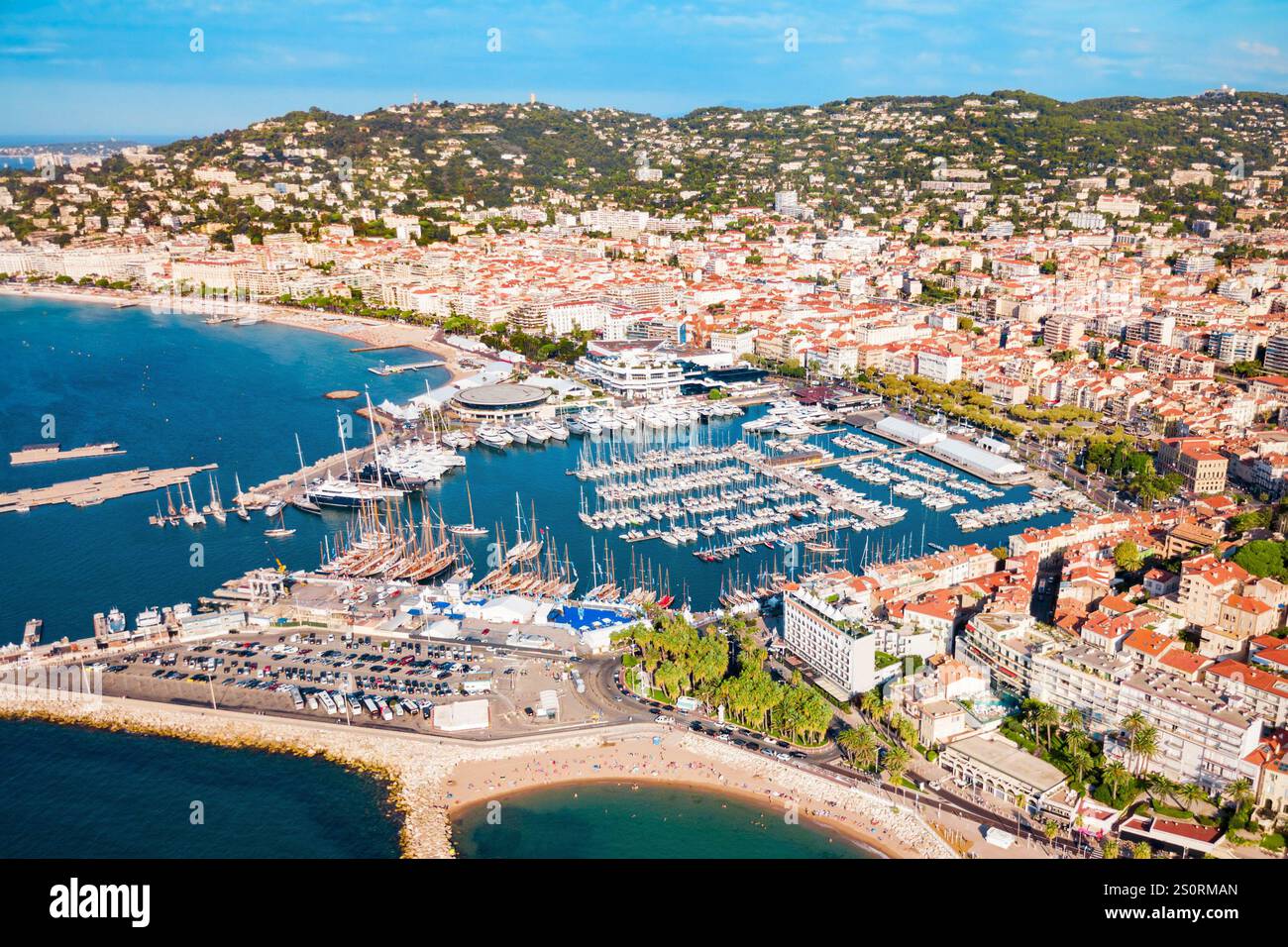 Cannes france aerial hi-res stock photography and images - Alamy