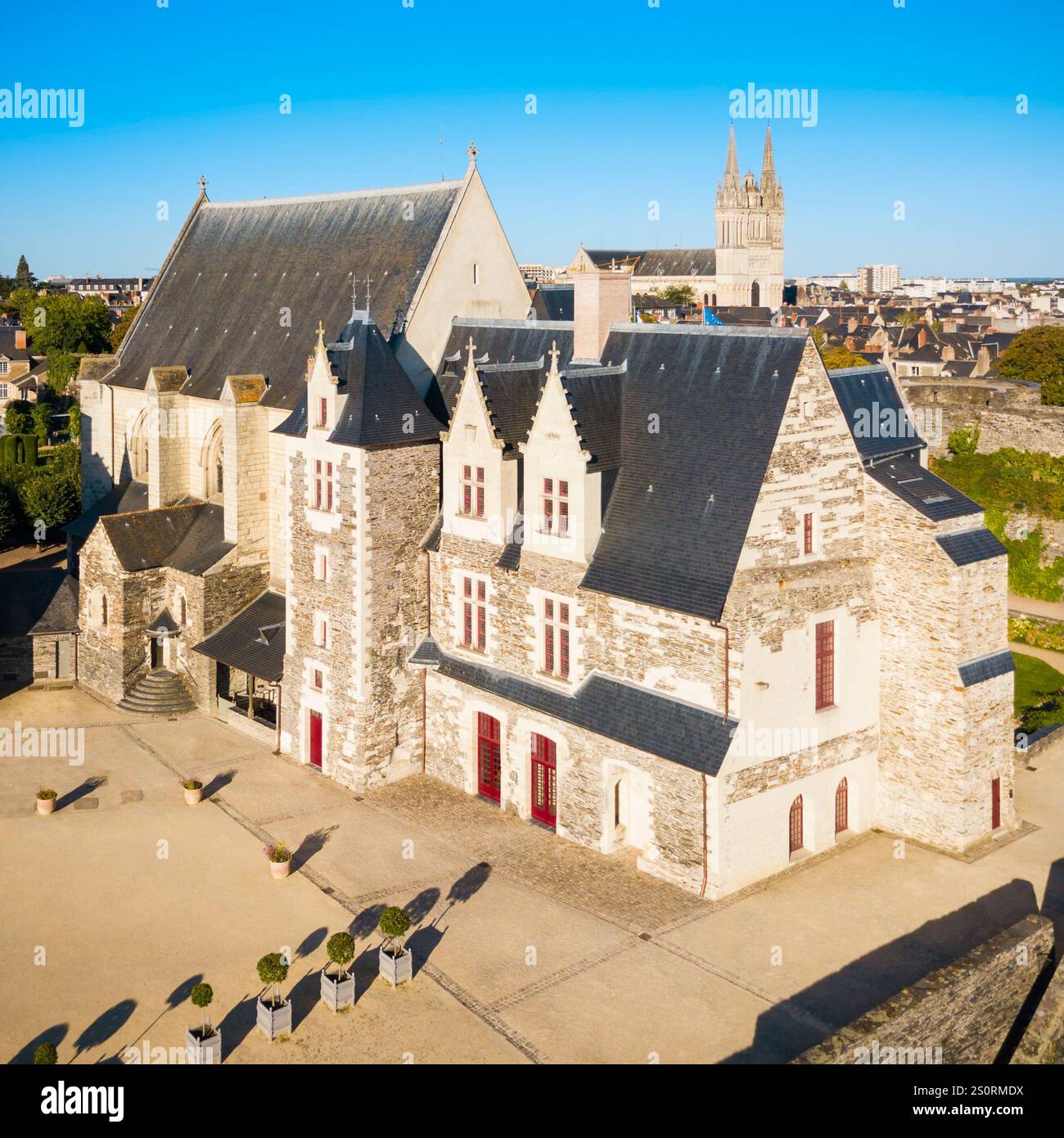 Chateau Angers is a castle in Angers city in Loire Valley, western in ...